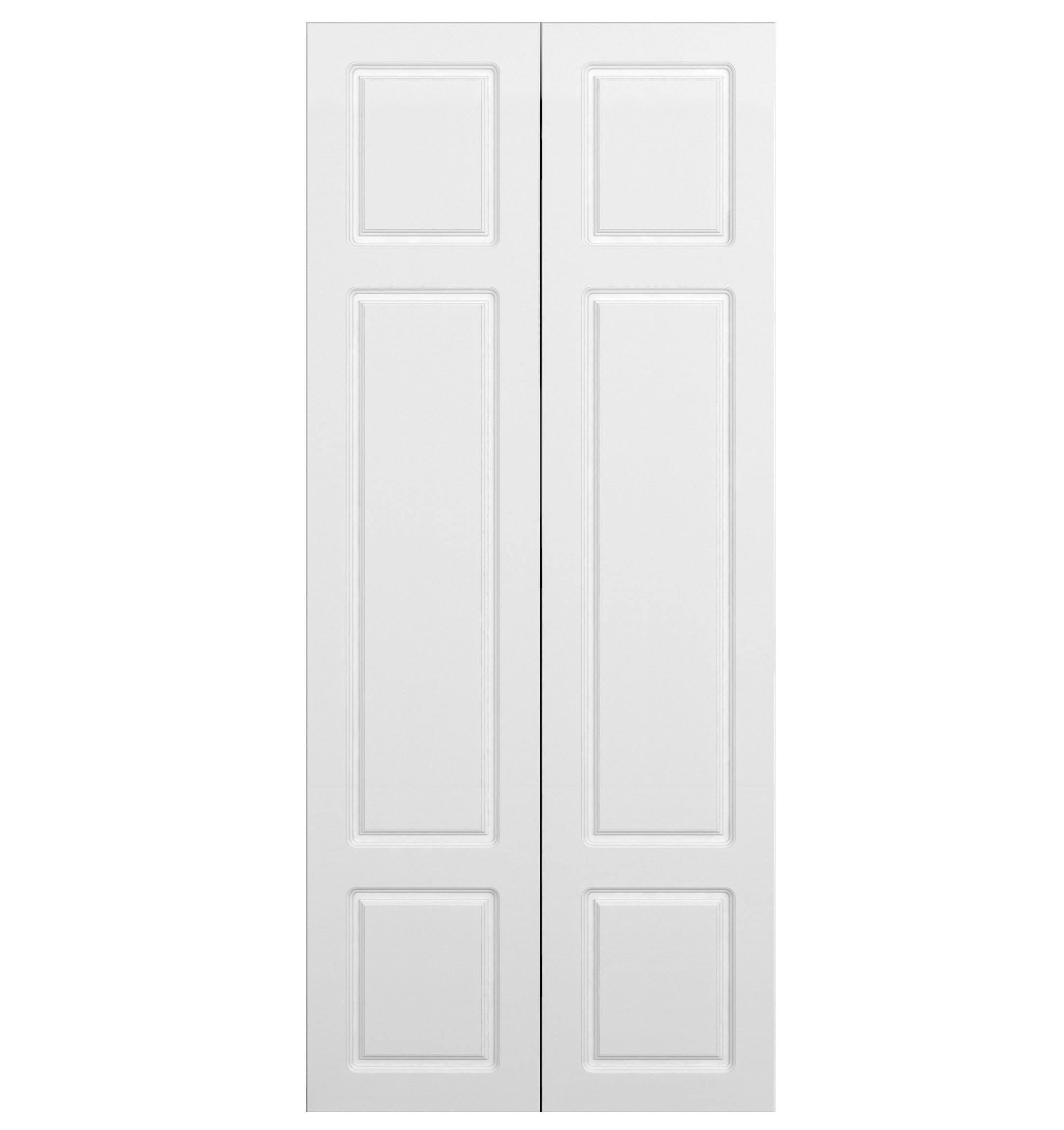 DIYHD 32-3/4 X 84in White PVC Folding Barn Door Slab 3-Panel MDF Bi ...