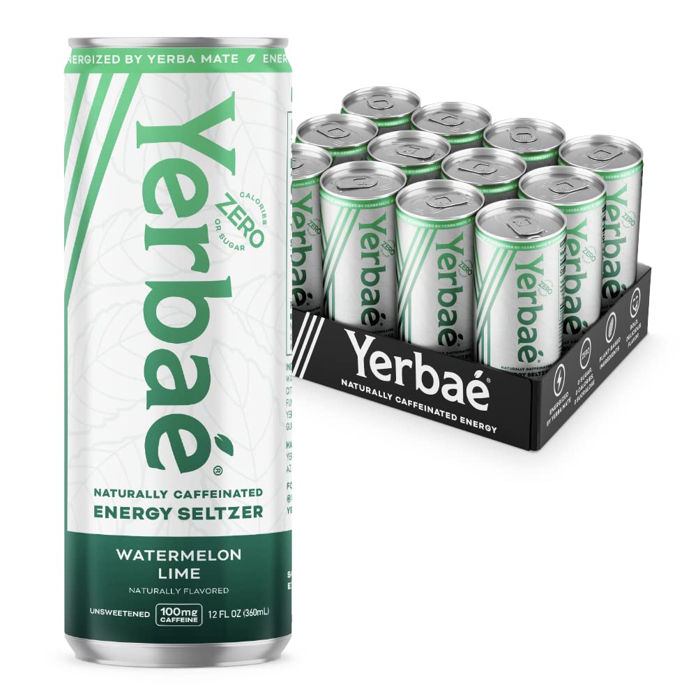 Snapklik.com : Yerbae Energy Seltzer - NEW Watermelon Lime Flavor, 0 ...