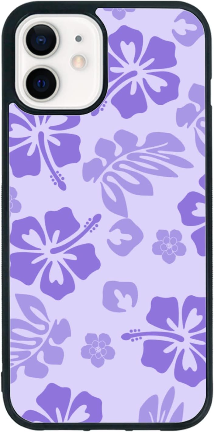 Amazon.com: FANXI Purple Hibiscus Phone Case Compatible with iPhone 12/ ...