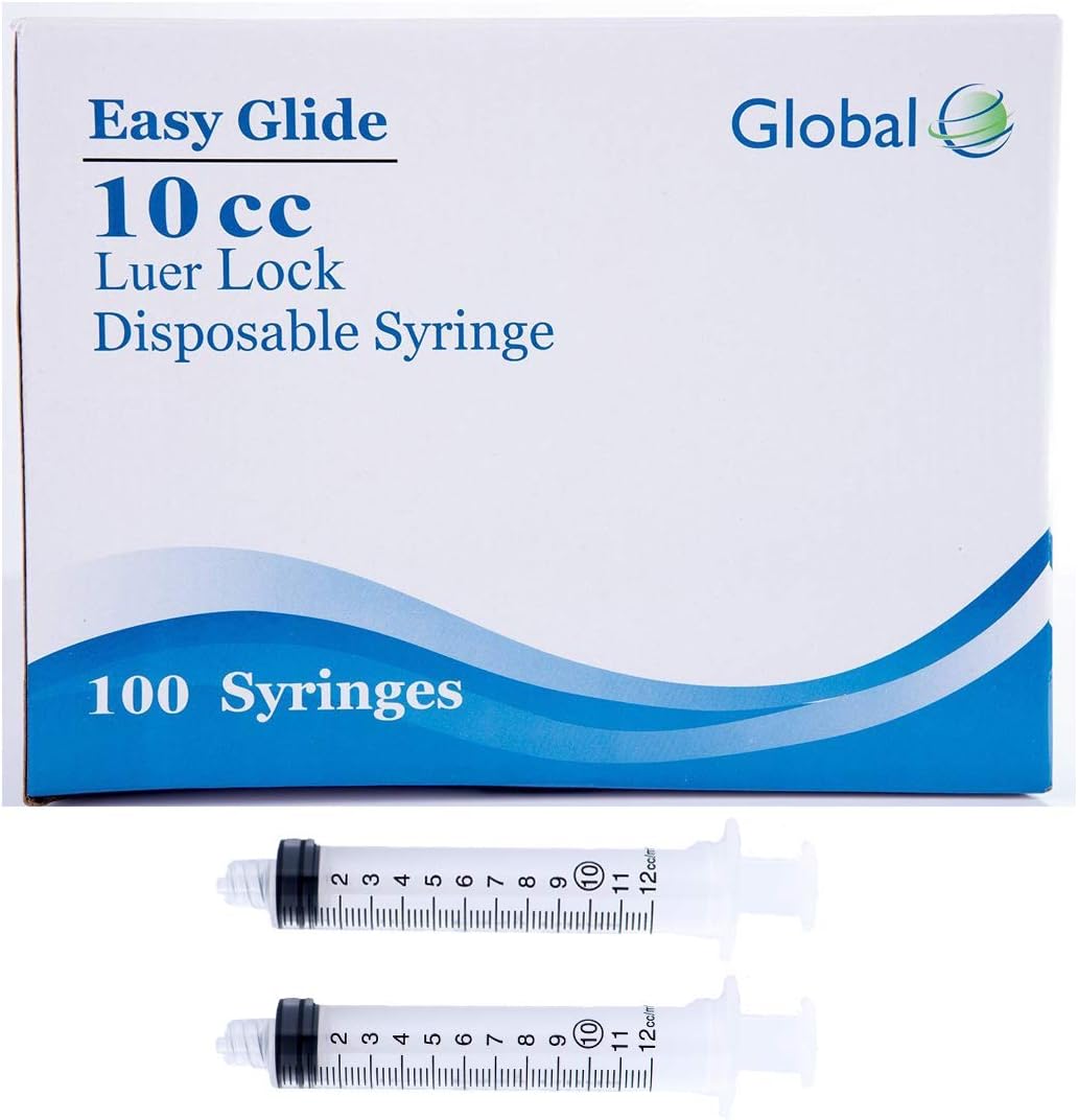 Amazon.com: 60CC Syringe Only with Luer Lock Tip - 25 Syringes Without ...