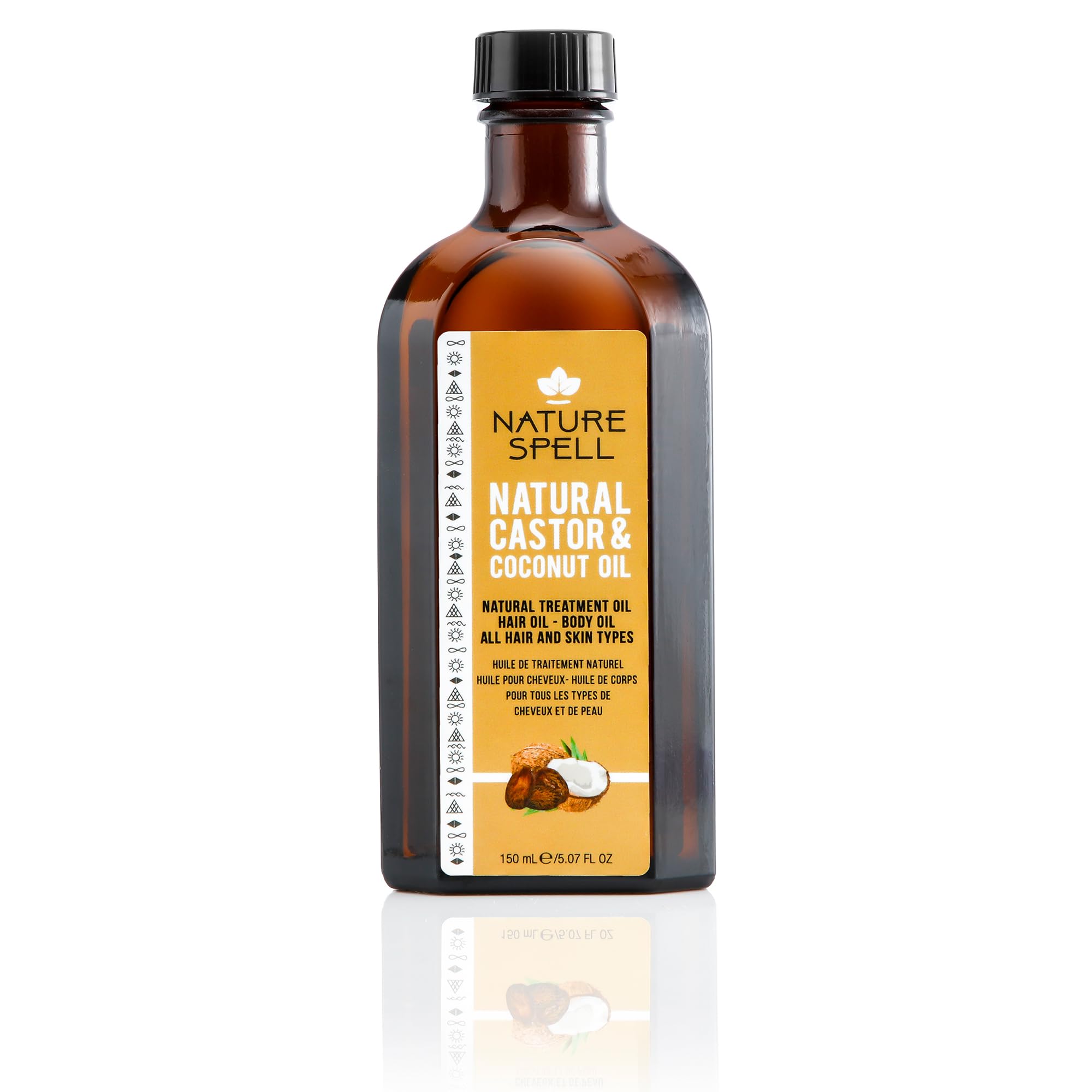 Nature Spell Castor & Coconut Oil 150 ml – Pure and Natural Castor Oil ...