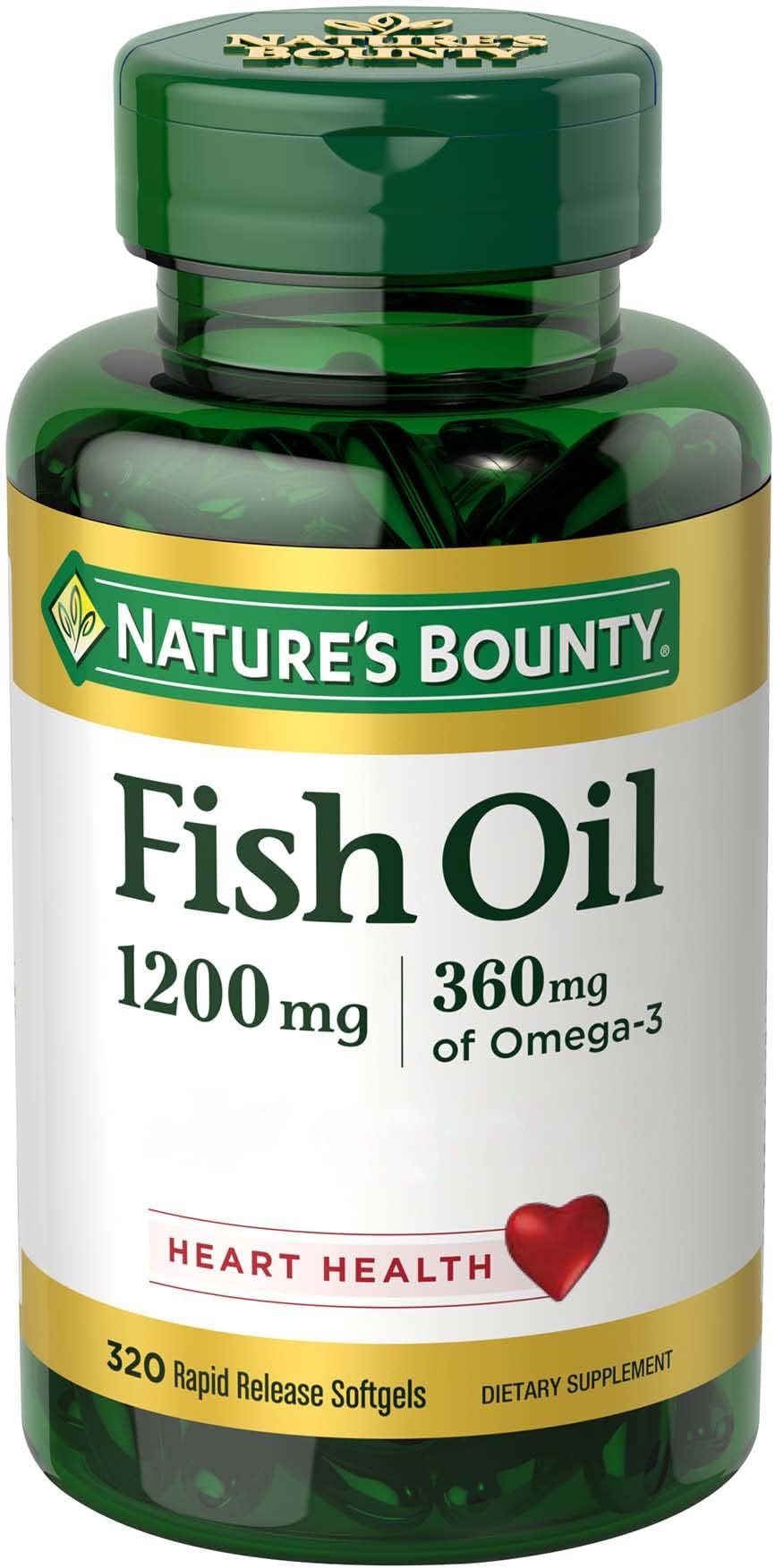 Amazon.com: Nature's Bounty Fish Oil, 320 Count : Health & Household