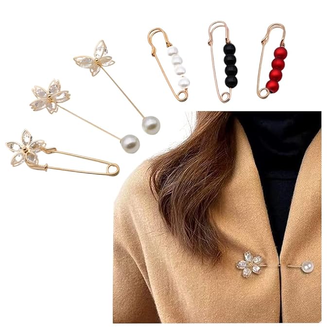 Brooch Pin, Neckline Safety Pin, Small Brooches for Women, Brooch ...