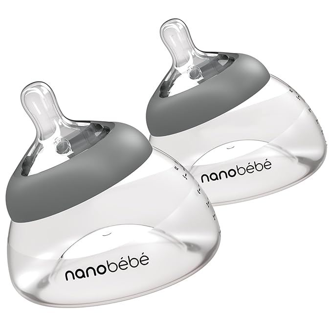 Amazon.com : Nanobebe Breastmilk Bottle, Breastfeeding Newborn Breast ...