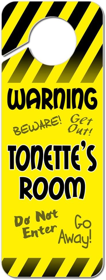 Amazon.com: GRAPHICS & MORE Tonette Female Name Do Not Disturb Plastic ...