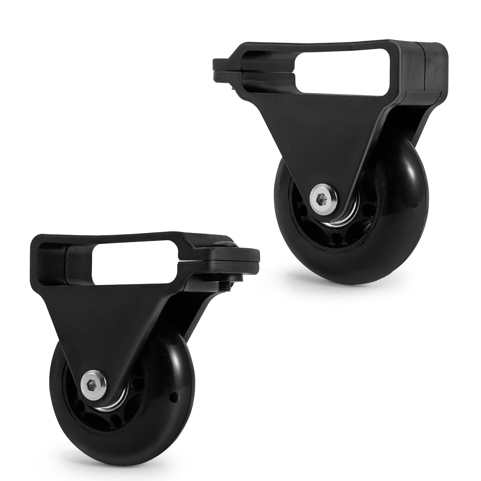 Wolec 2 Pcs Telescoping Ladder Wheel -Smooth and Stable Without ...