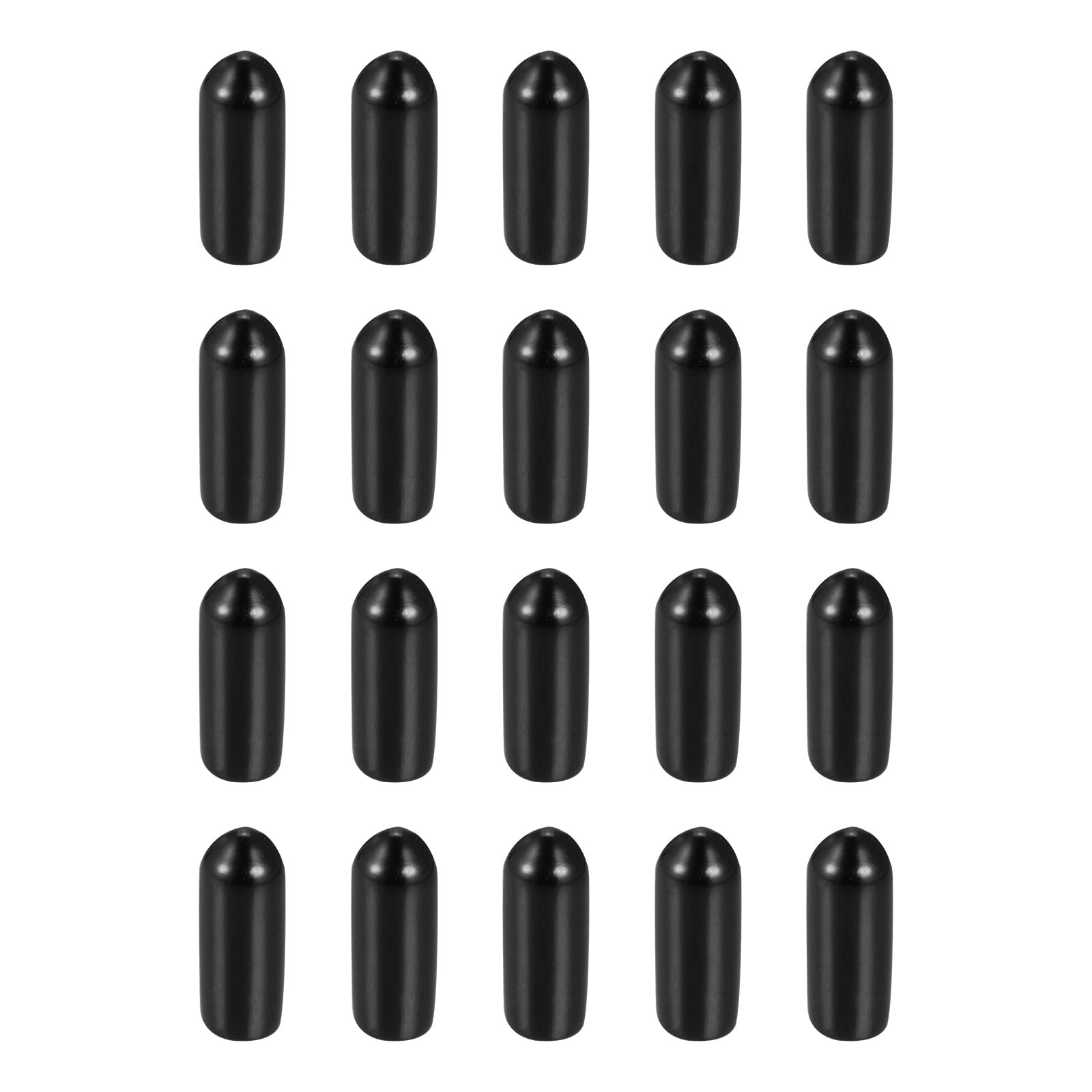 Snapklik.com : 20 Pack 3/16" ID Black Screw Thread Protectors Rubber ...