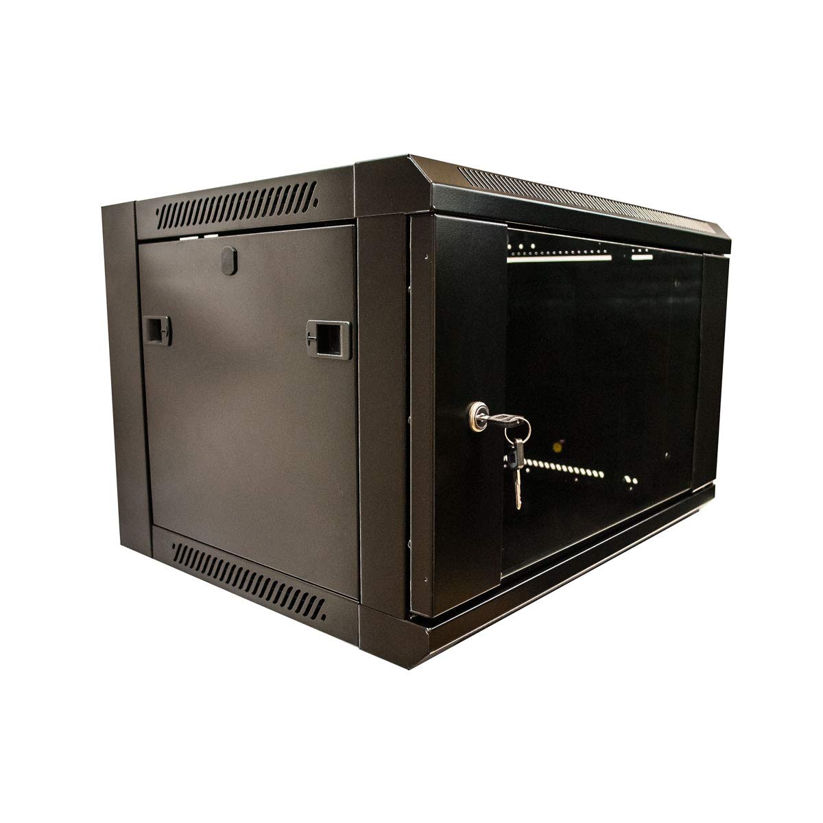 Buy Pier Telecom 6u Wall Network Server Rack with Glass Locking Door It ...