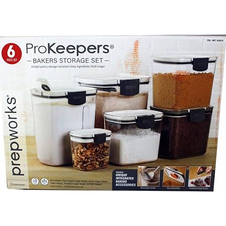 Amazon.com: Prepworks by Progressive 6-Piece ProKeeper Clear Storage ...