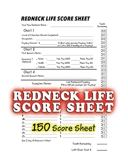 Amazon.com: Redneck Life Score Sheet: 150 Scoring Sheet For play ...