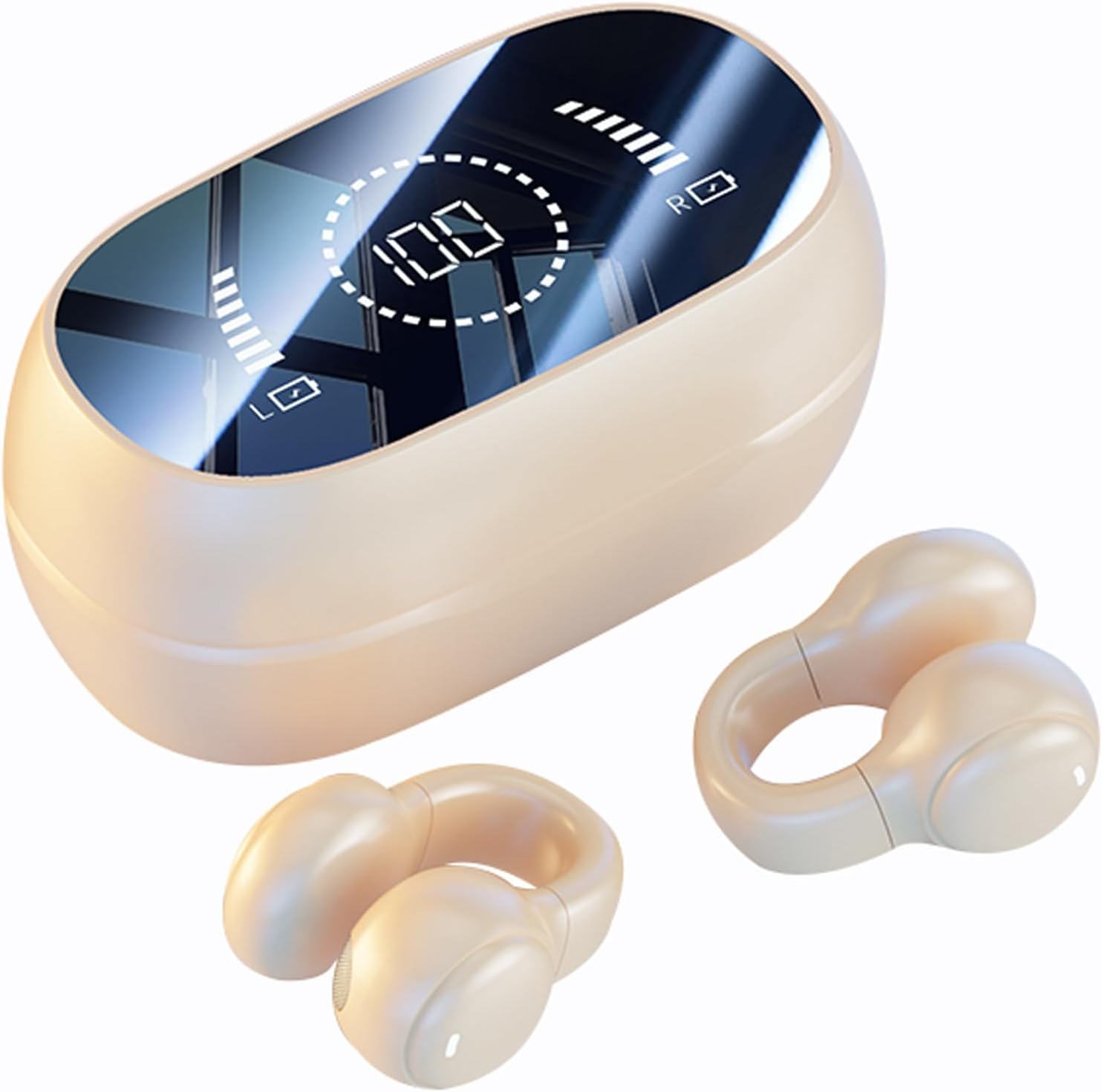 Amazon.com: Wireless Clip On Bone Conduction Earbuds - Bluetooth ...