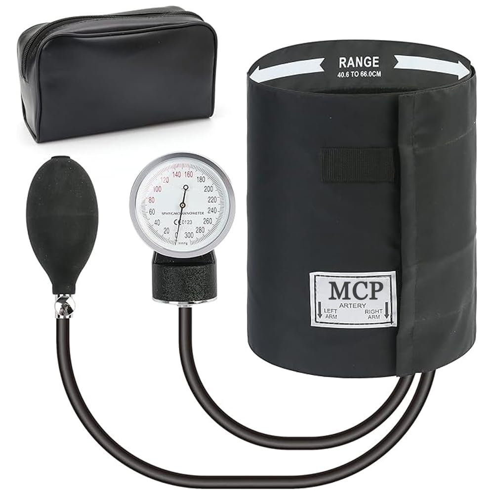 MCP Healthcare Aneroid Arm Blood Pressure Monitor Sphygmomanometer - Manual Blood Pressure ...