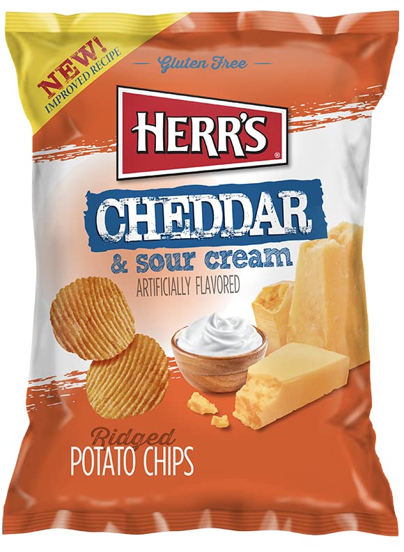 Amazon.com: Herr's Potato Chips (Herr's - Cheddar and Sour Cream Potato ...