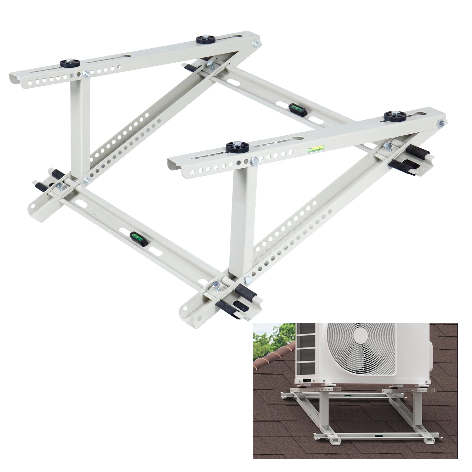 Amazon.com: Pearwow Air Conditioner Rooftop Mount Mini Split Bracket ...
