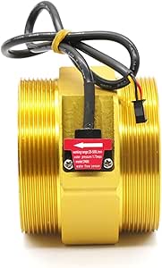 Amazon.co.jp: DN80, 3 Inch Industrial Water Flow Sensor, Metal Aluminum ...