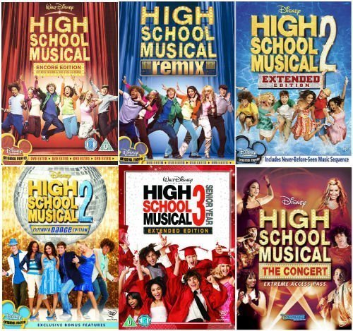 The Complete High School Musical 1 -3 DVD Collection- Encore Edition ...
