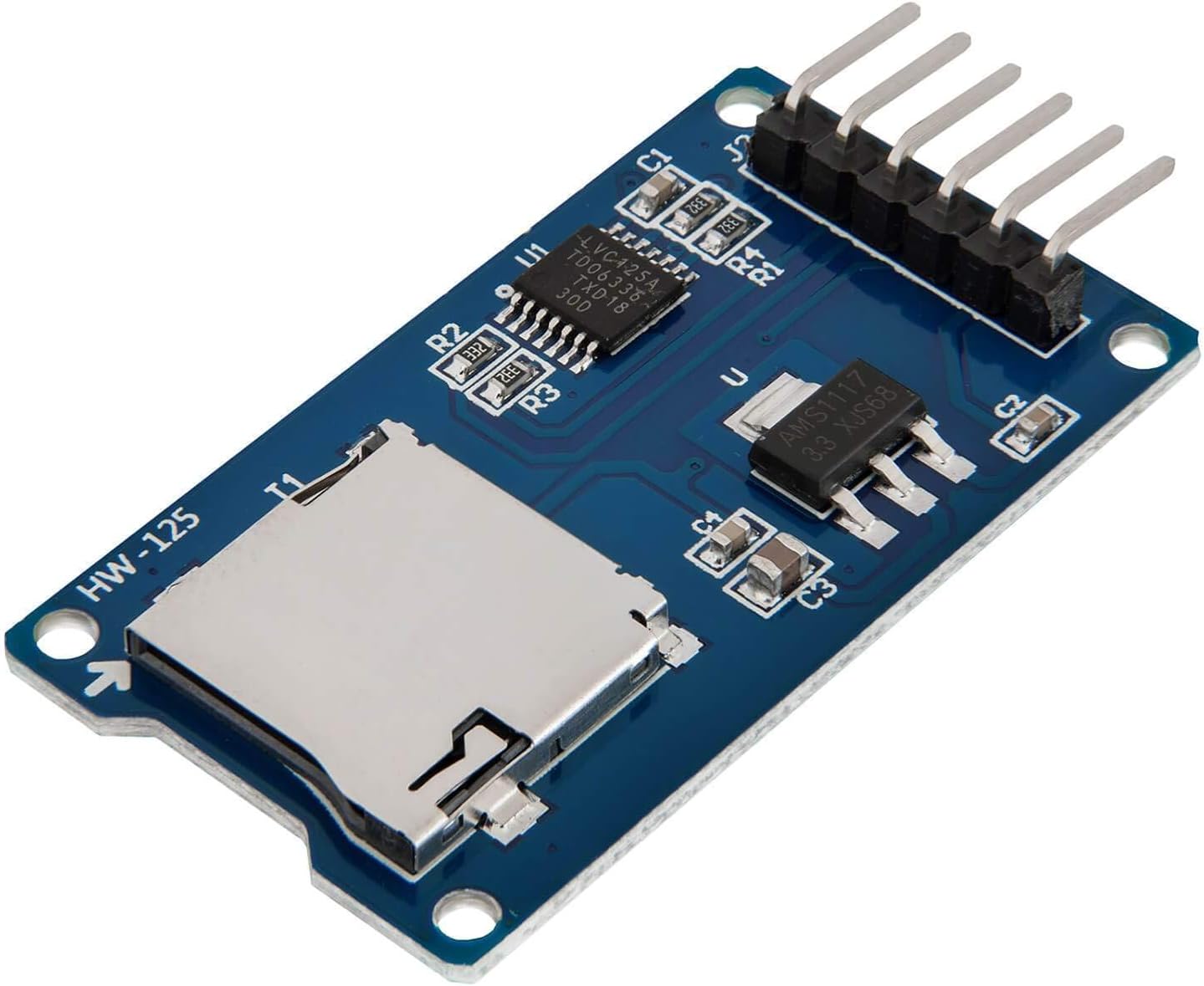 ANGEEK 5 Piezas Micro SD SPI Módulo Lector Memoria TF Card Shield ...