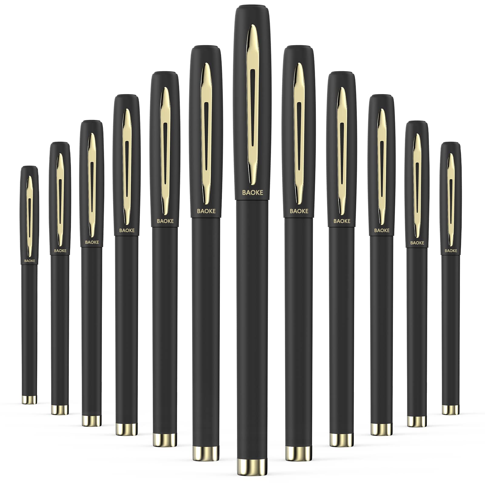 Amazon.com: YPENSLZX Comfortable Non-Slip Grip Gel Pens, 12-Pack ...