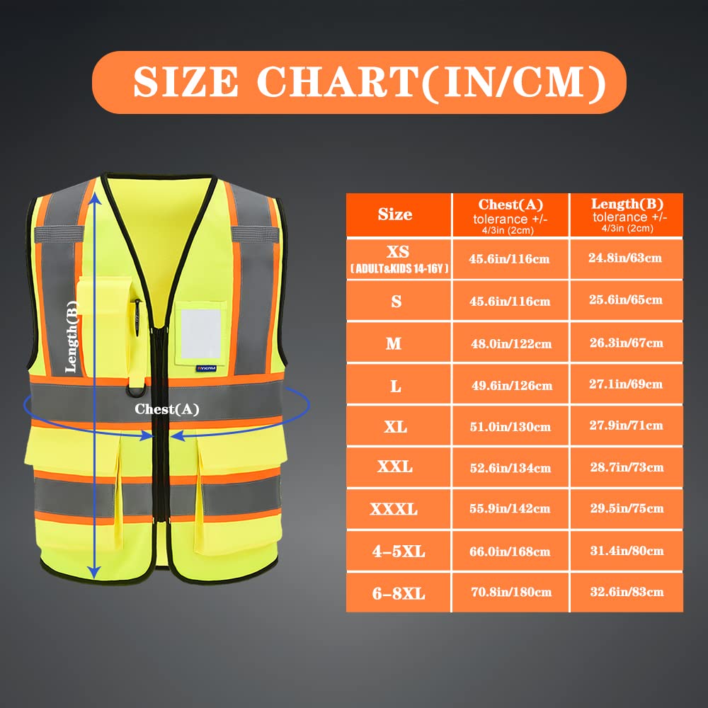 Snapklik.com : SHERIFF Safety Vest For Men Women 7 Pockets High ...