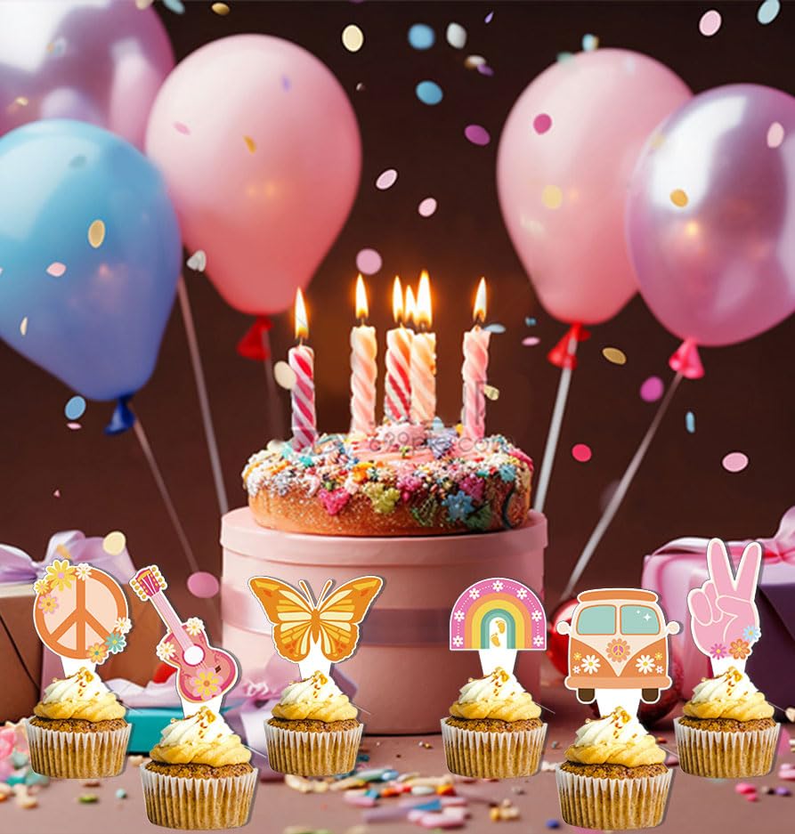 Snapklik.com : Two Groovy Birthday Party Supplies,56Pcs Two Groovy ...