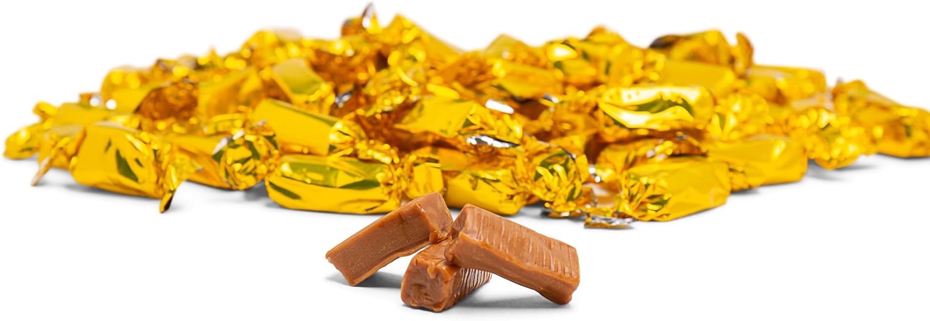 Amazon.com : Candy Envy - Gold Wrappers Individually Wrapped - Toffee ...