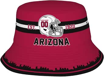 Amazon.com: Custom Football Bucket Hat,Personalized Custom Fishing Hats ...