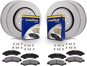 Amazon.com: Goodyear Brakes PRK4003FR | Front & Rear Brake Kit w/Four ...