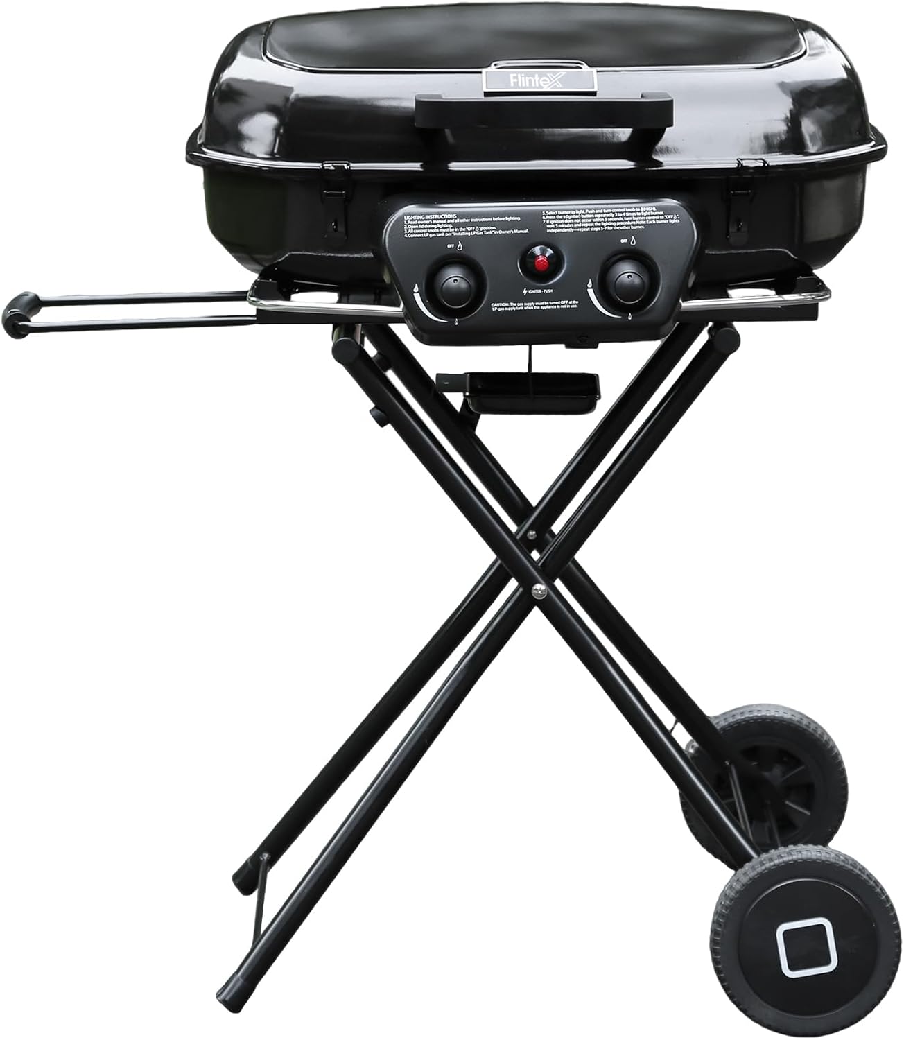 Amazon.com: Flintex 2-Burner Portable Propane Gas Grill, Foldable 2-in ...