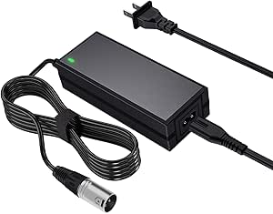 24V 2A 3-pin XLP Electric Scooter Charger Compatible with Go-Go Elite ...