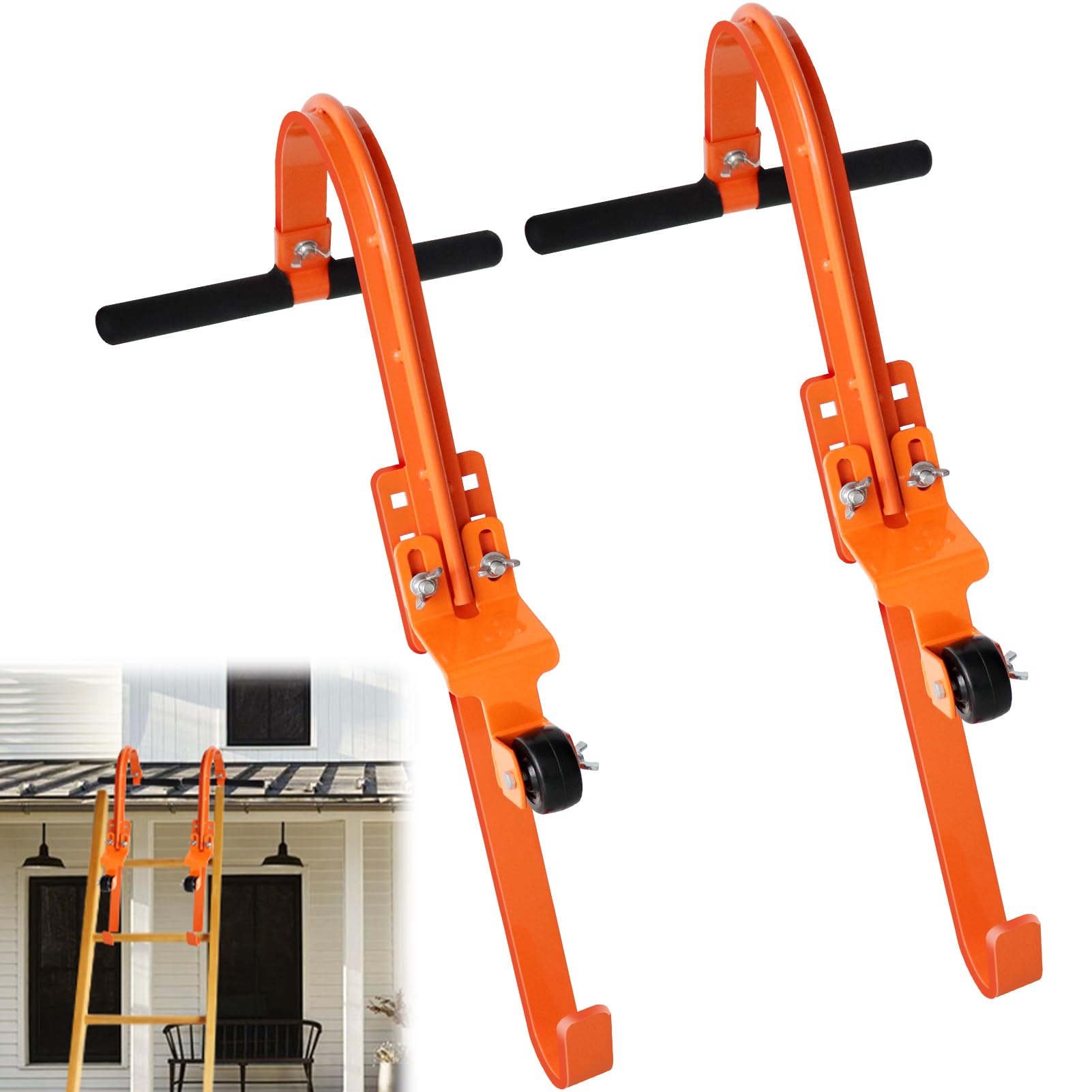Snapklik.com : 2 Pack Ladder Hooks For Roof Ridge