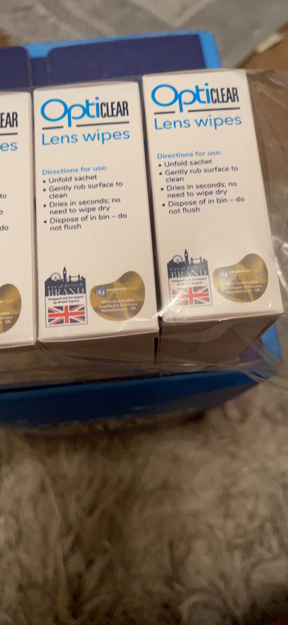 Opticlear Lens Wipes - Cleaning Wipes for Eyeglasses, Smartphones ...