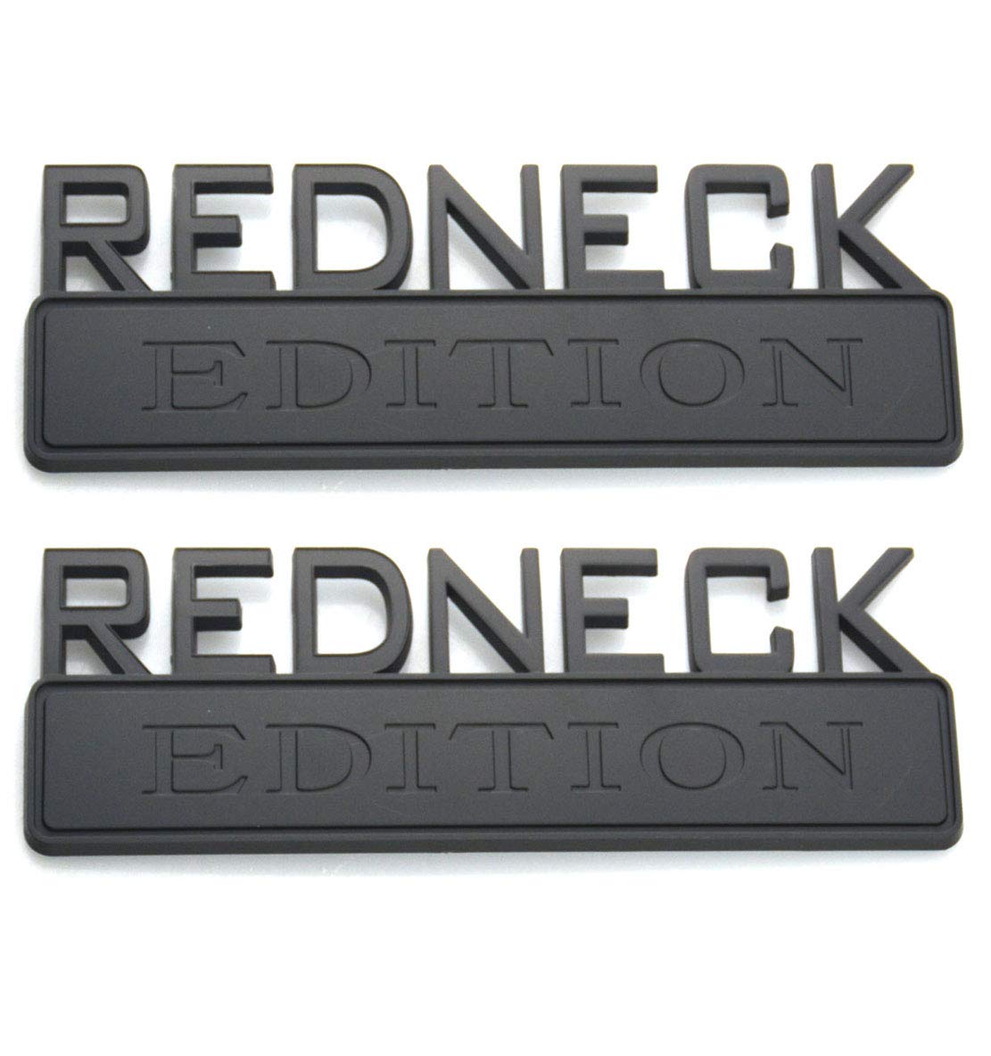 2pcs REDNECK EDITION CAR EMBLEM Chrome Badge 3D Sticker Decal ...
