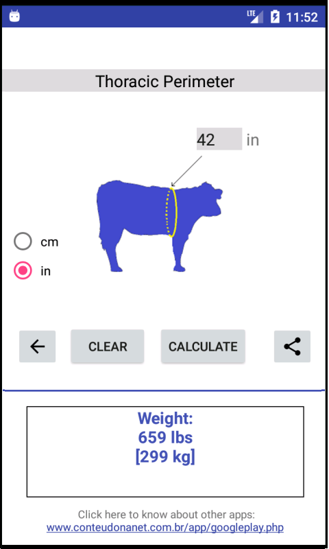 Cattle Weight - Calculator - App on Amazon Appstore