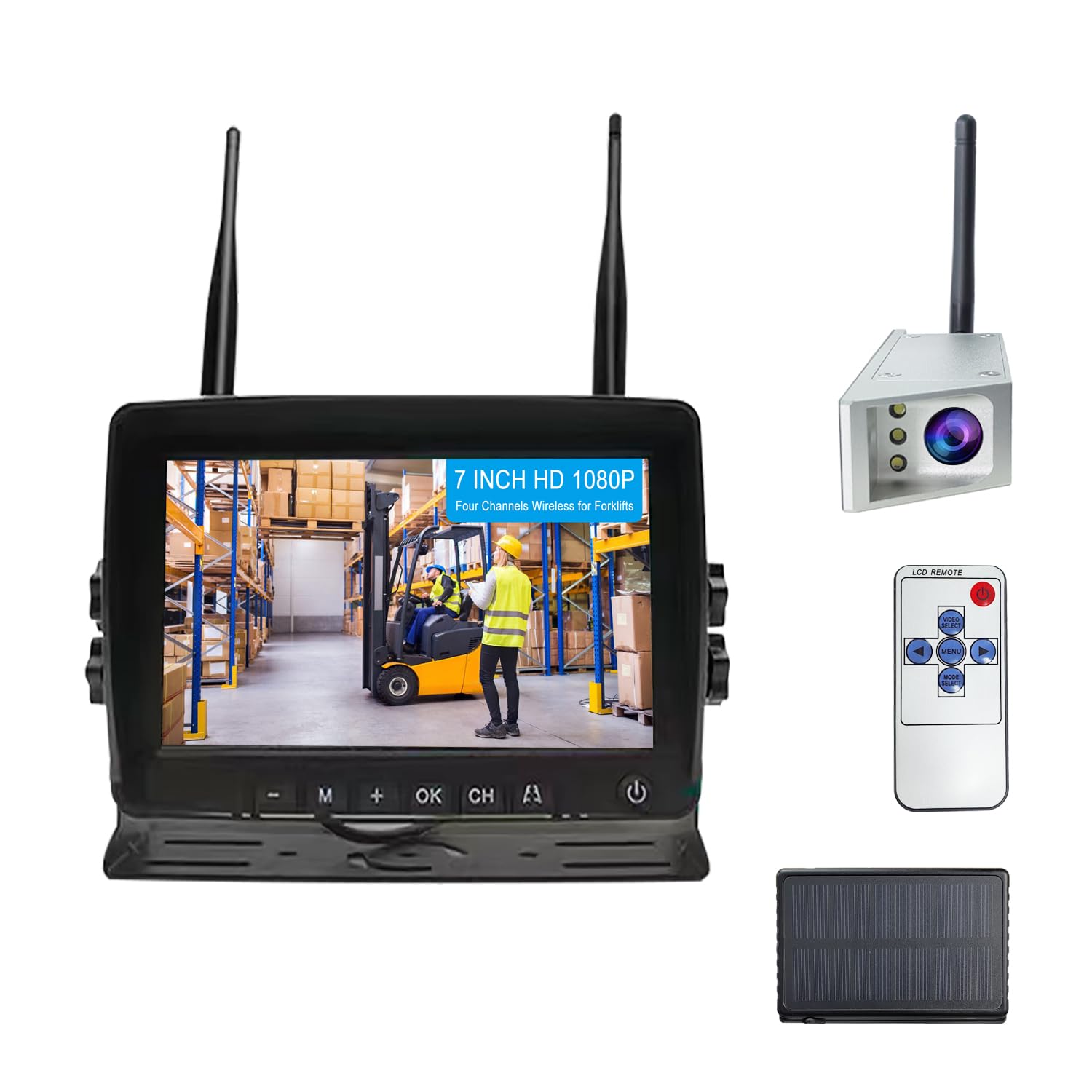 Amazon.com: Magnetic Forklift Wireless Backup Cameras with 7 inch ...
