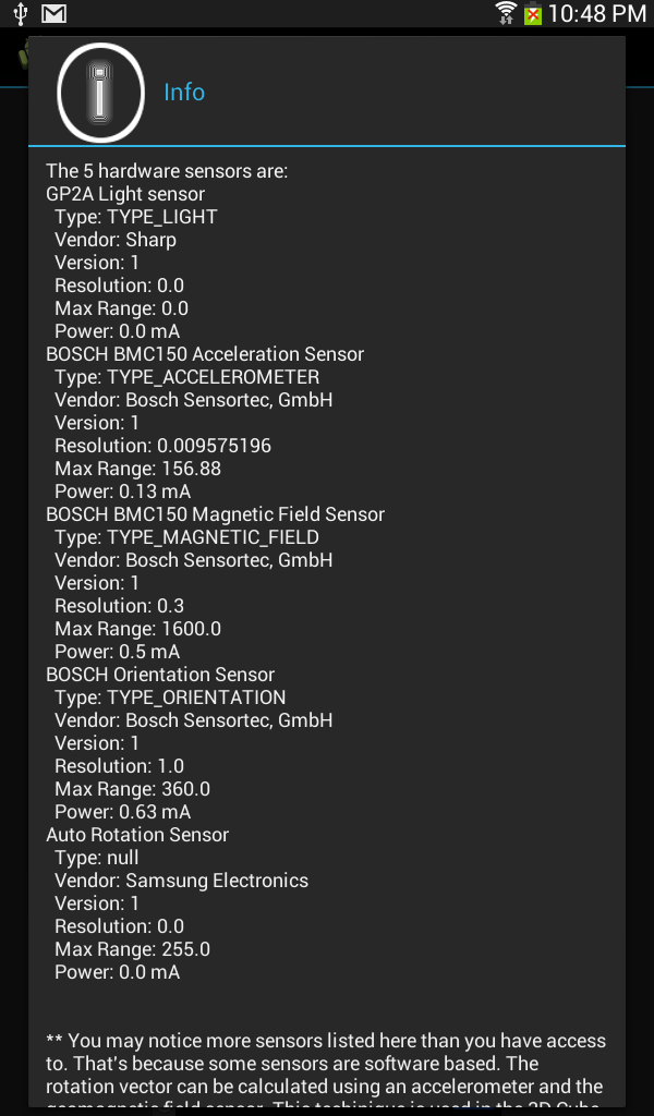 DroidSense Sensor Utility - App on Amazon Appstore