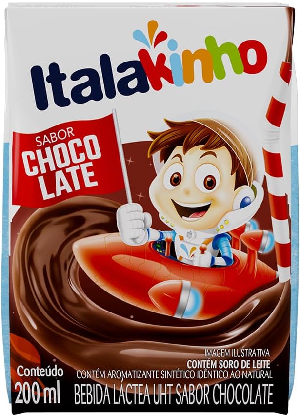 BEBIDA LÁCTEA UHT CHOCOLATE ITALAKINHO 200ML | Amazon.com.br