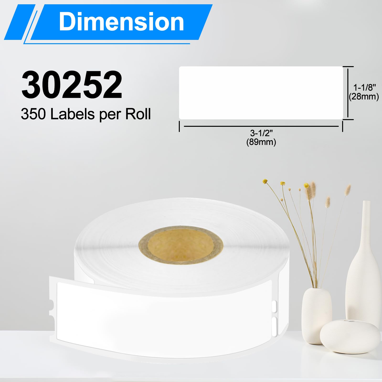 Snapklik.com : Cruxer 2 Roll Replace For Dymo Labels 30252 1-1/8" X 3-1 ...
