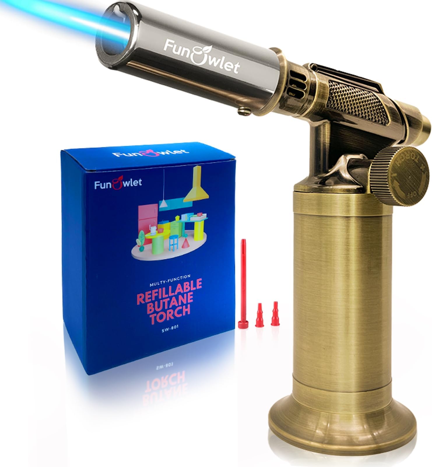 Amazon.com: Raygun Torch Lighter, with Adjustable Flame and Safety Lock ...