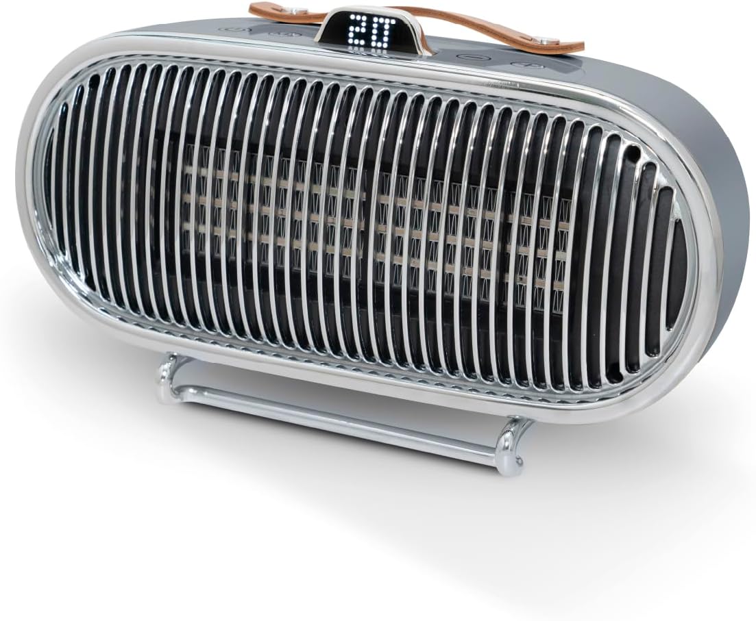 Swan SH27032 Portable Retro Ceramic Heater with 2 Heat Settings, Smart ...