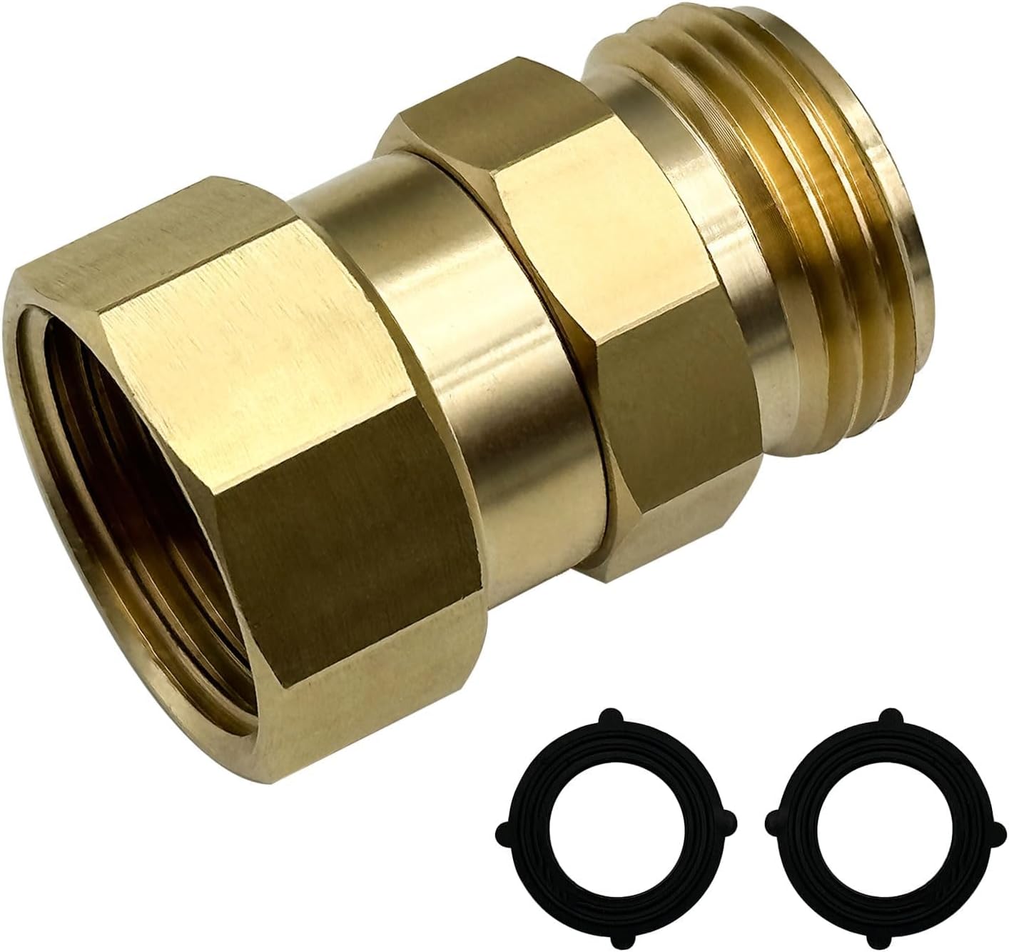 Amazon.com : Ebrmeiwo Hose Swivel Fitting, Garden Hose Connector 3/4 ...