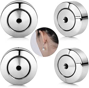 Earring Backs Replacements,4PCS Dics Earring Backs for Studs, Diamond ...