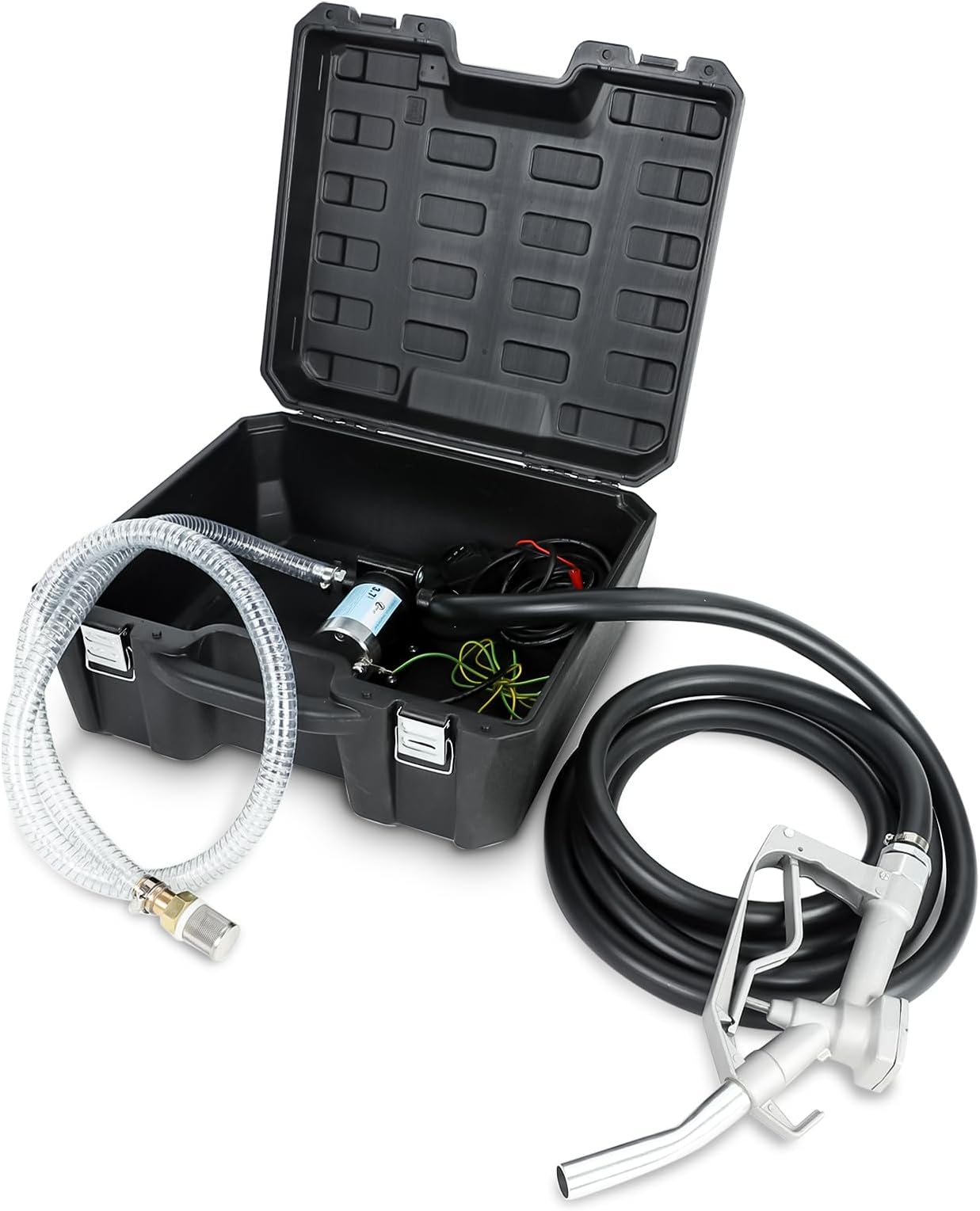 Amazon.com: Gasoline Diesel Fuel Box Transfer Pump Kit Portable Self ...