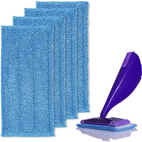 TSHAOUN 4 Stück Mop Microfaser Reinigung Pads,Mop Pads,Nachfüllpack ...
