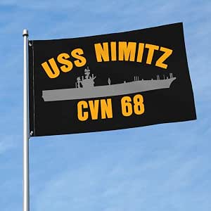 Amazon.com : VAHTU USS Nimitz Cvn-68 Flag 3x5 Ft Banner Flags Outdoor ...
