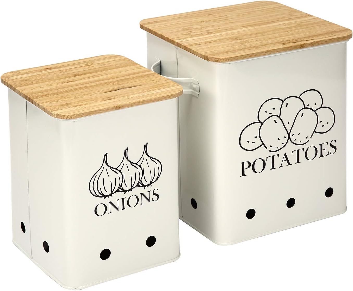 Amazon.com: Xbopetda Potato Storage, Bamboo Storage Bin for Potato ...
