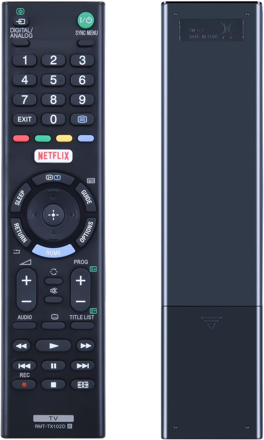 TCNOUMT New RMT-TX102D Remote Control Replacement for Sony Bravia Smart ...
