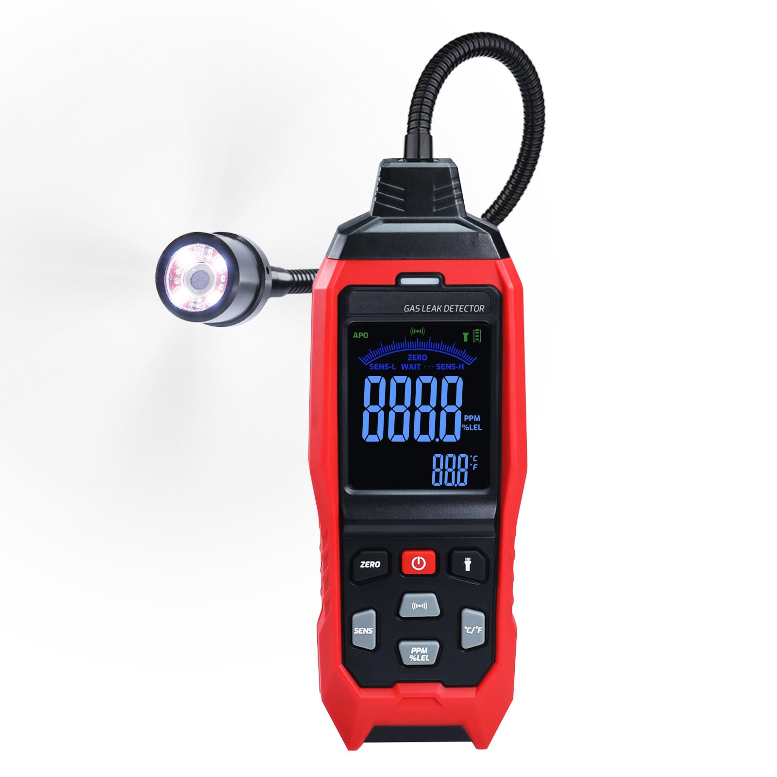 Natural Gas Detector Gas Leak Detector 12-Inch Gooseneck Gas Detector ...