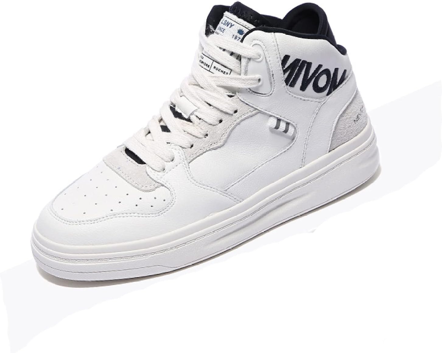 Amazon.com | Women's High Top Leather Vamp Athletic Shoes Increasing ...