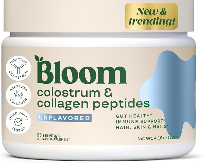Amazon.com: Bloom Nutrition Bovine Colostrum Powder for Gut Health ...