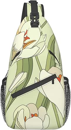 Amazon.co.jp: Bouquet Crocus Crossbody Bag, One Shoulder Bag ...